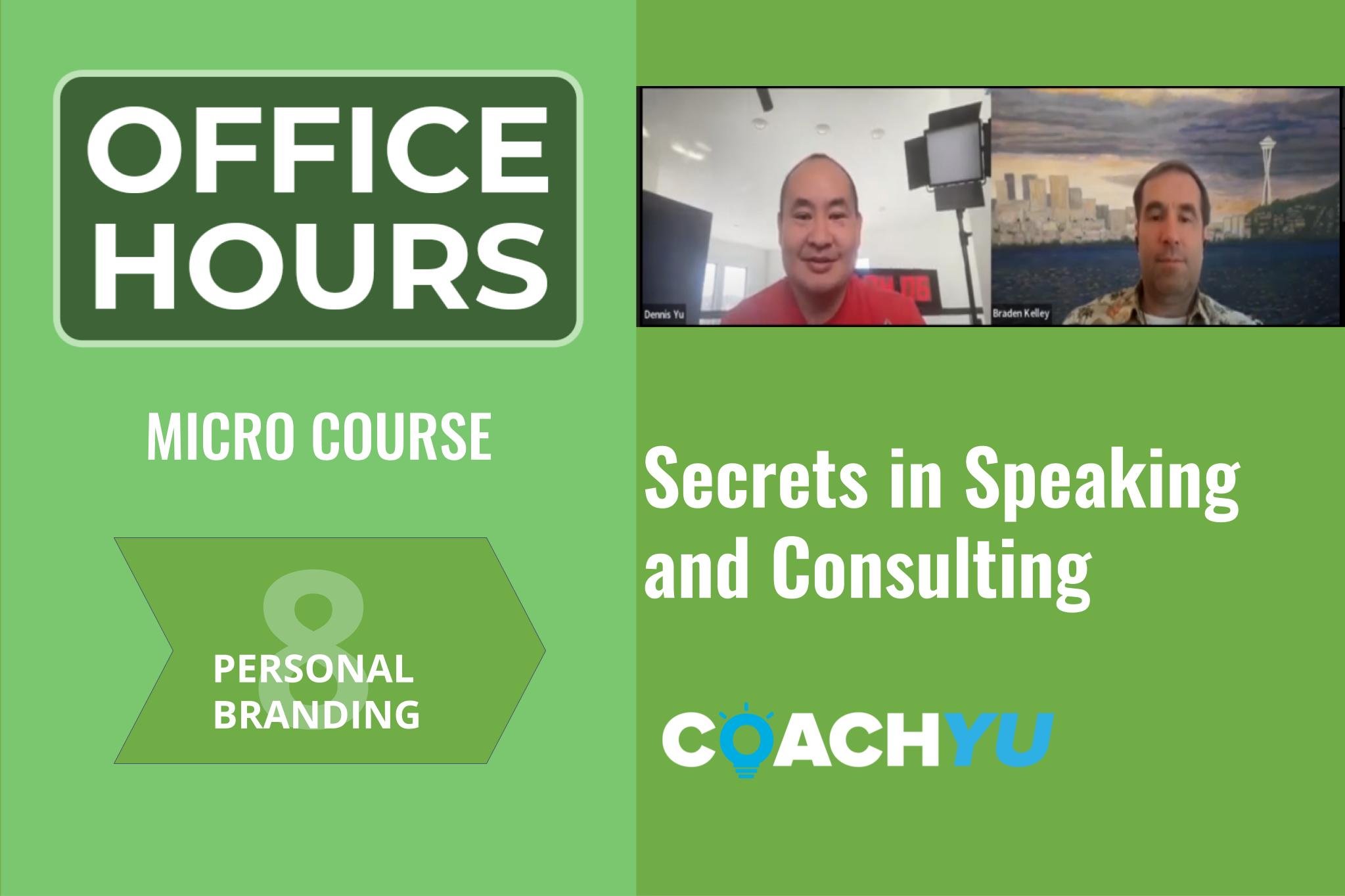 Secrets in Speaking and Consulting - BlitzMetrics