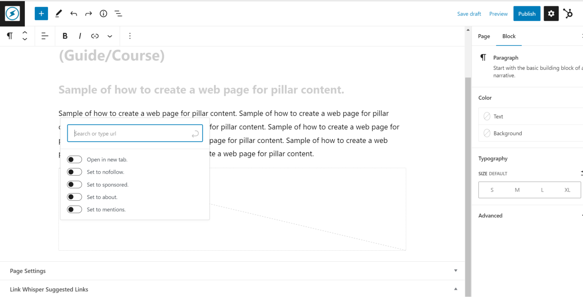 How to Create a Web Page for Pillar Content | BlitzMetrics