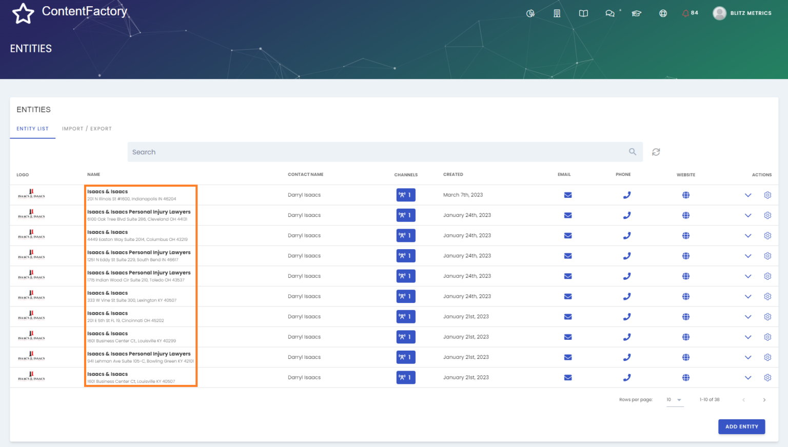 How To Create a New Entity on Cloud Signals | BlitzMetrics
