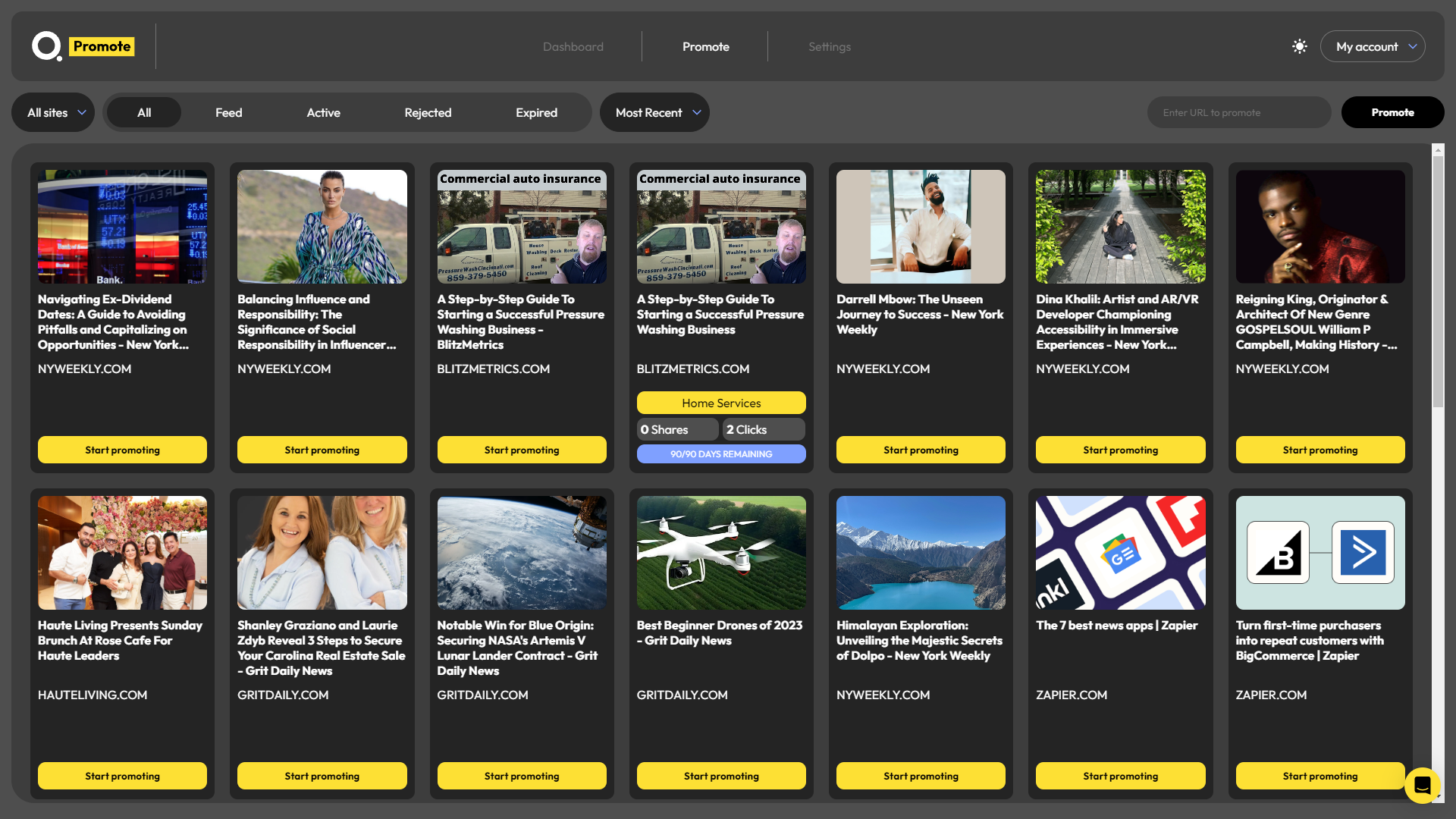 Promoting a Blog Post Using Quuu Promote | BlitzMetrics