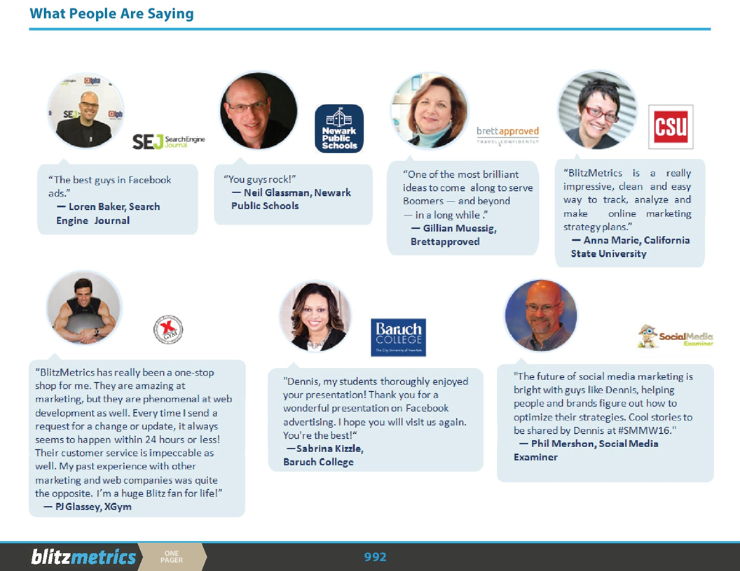 What People Are Saying | BlitzMetrics