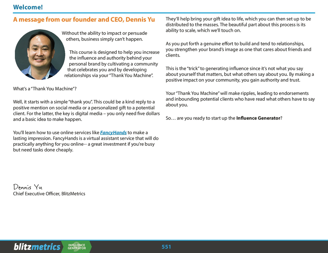 Welcome: A Message From Our Founder and CEO Dennis Yu | BlitzMetrics