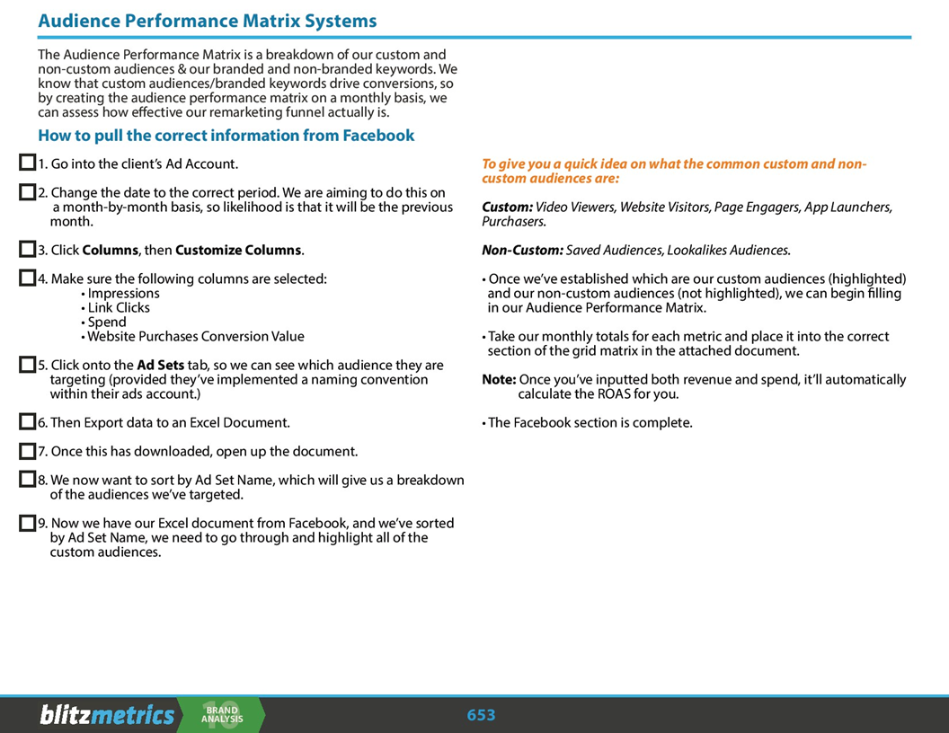 Audience Performance Matrix Systems | BlitzMetrics