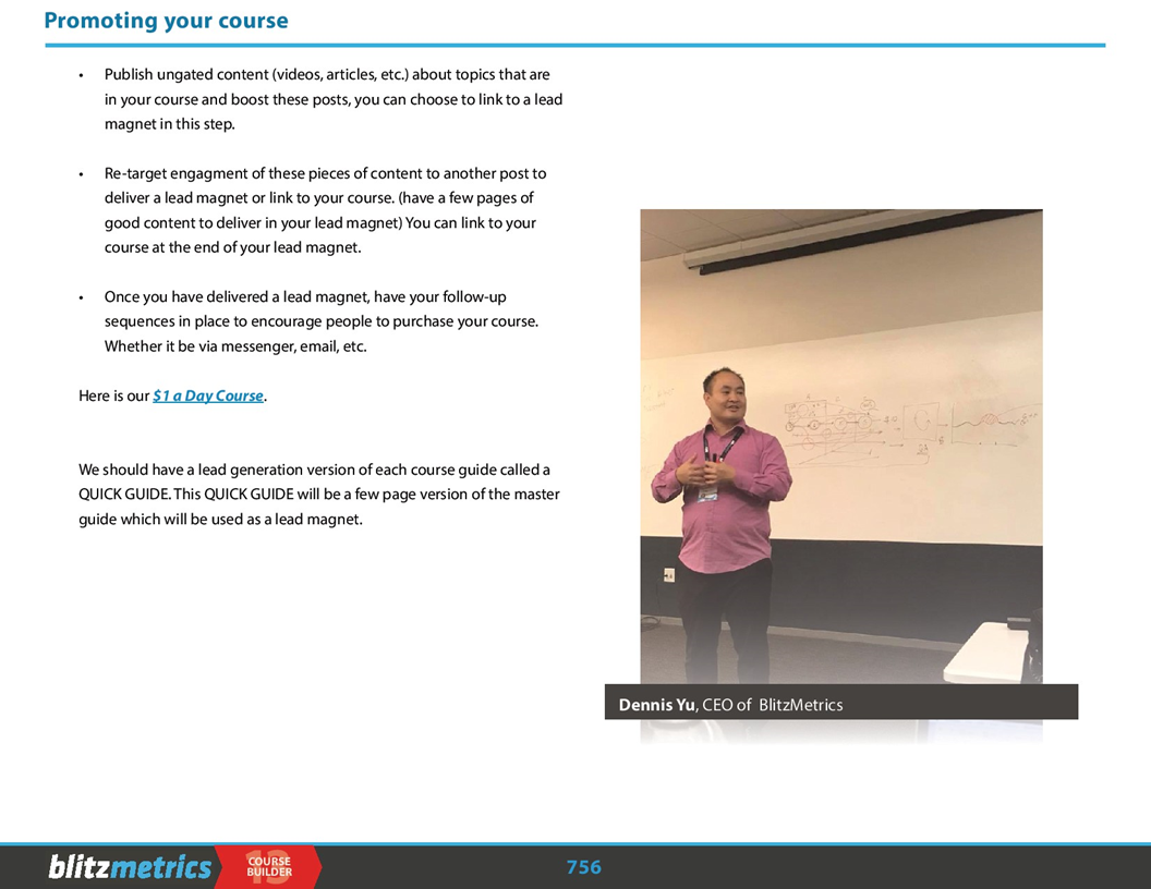 Promoting Your Course | BlitzMetrics
