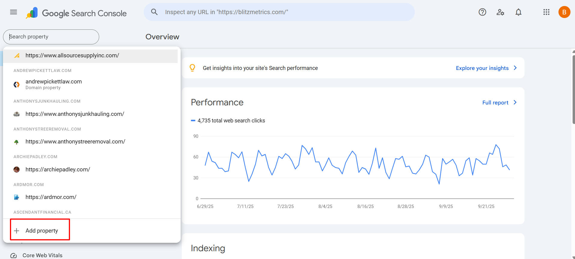 How to Set Up Google Search Console (GSC) for a Client Website | BlitzMetrics